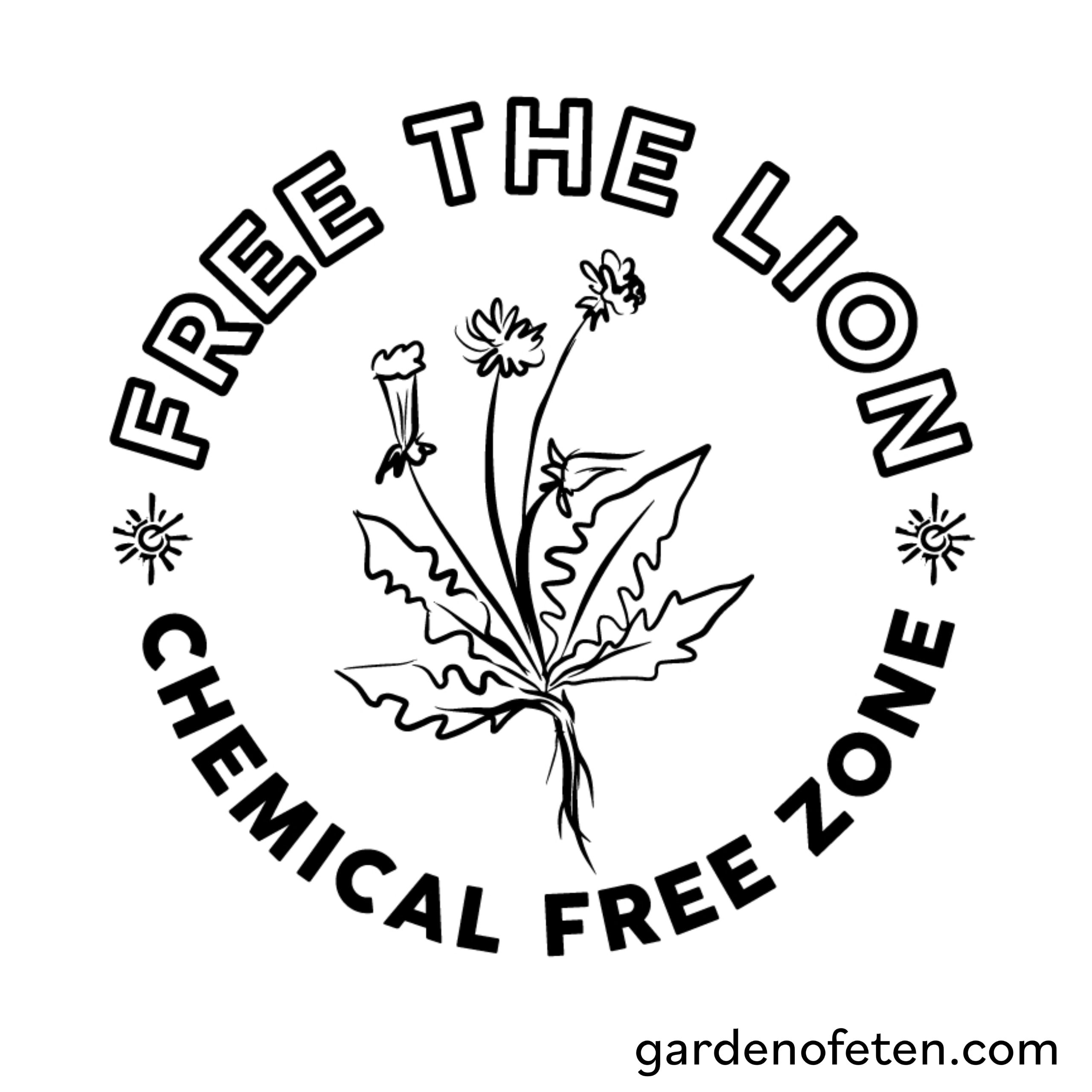 Free the Lion Yard Sign | Garden of Eten LLC